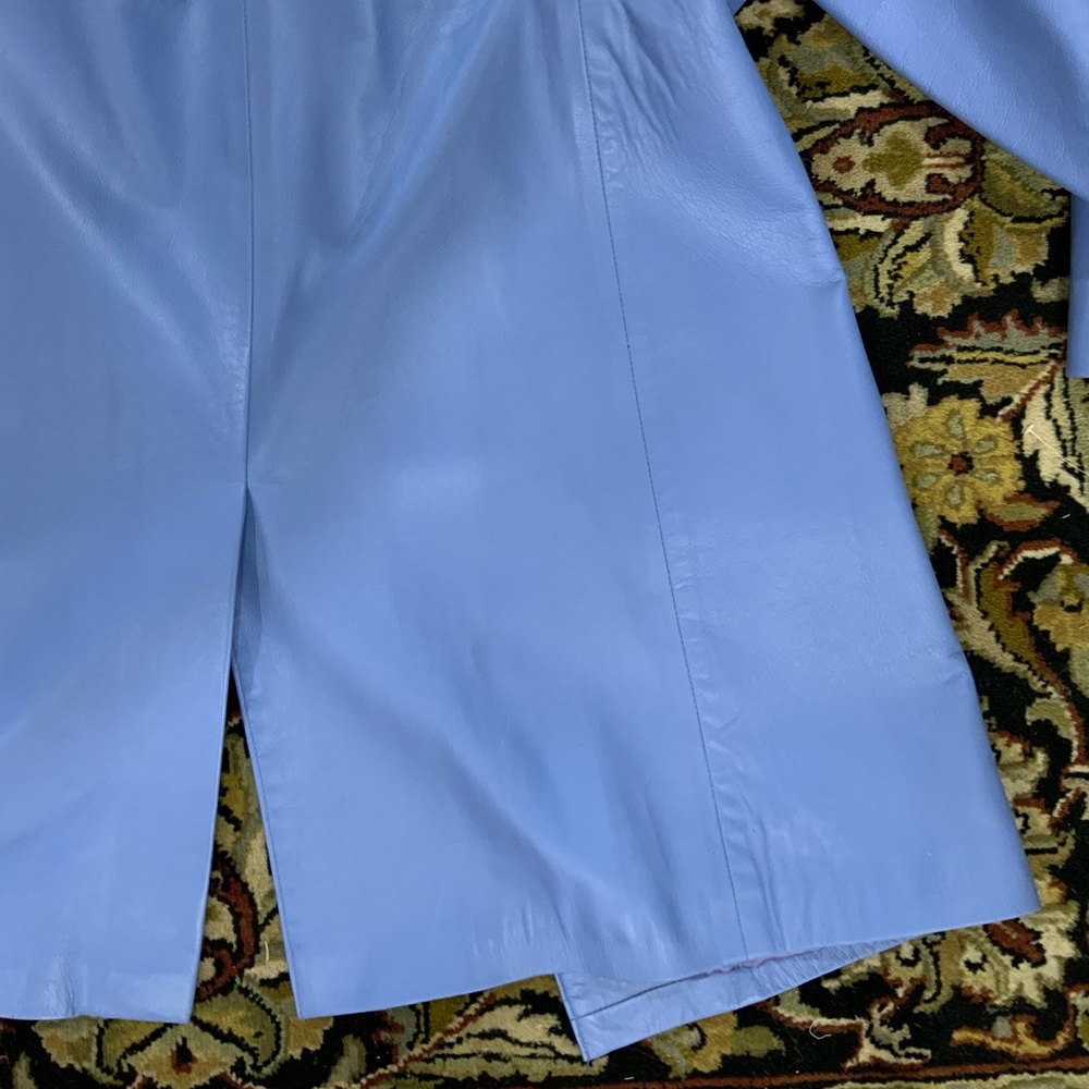 Dero By Rocco D’amelio Periwinkle Leather Jacket Size… - Gem